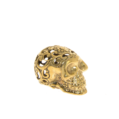 STATUA TESCHIO INTARSIATO 5 X 8 CM - IL BAULE D'ORIENTE